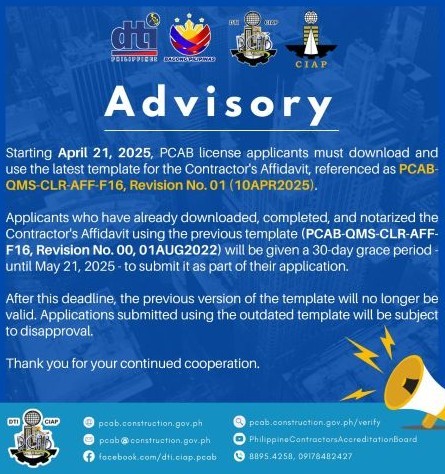 Philippine Contractors Accreditation Board (PCAB) Portal